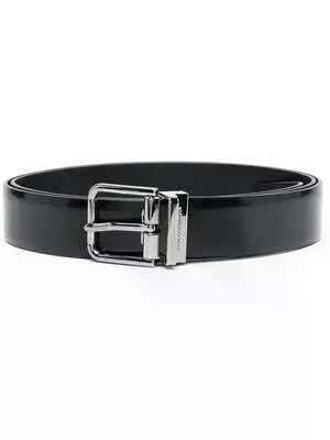 Dolce & Gabbana Calfskin Belt - Black