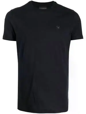 Emporio Armani Logo-patch Short-sleeved T-shirt - Blue