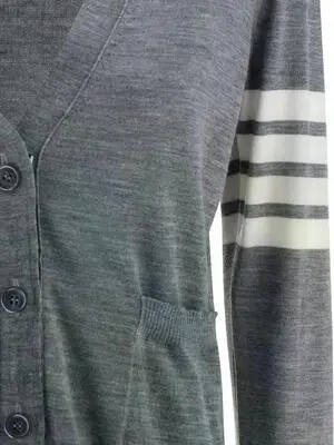 Thom Browne Four-bar Wool Cardigan