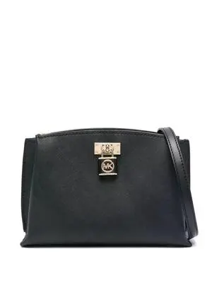 Michael Kors Padlock-detail Satchel Bag - Black