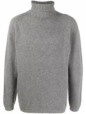 LARDINI Roll Neck Jumper - Grey