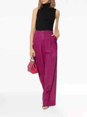 Dolce & Gabbana Ribbed Wool-blend High Neck Top