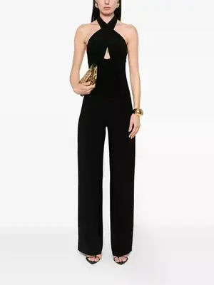 Norma Kamali Halterneck Jumpsuit With Cut-out Detail