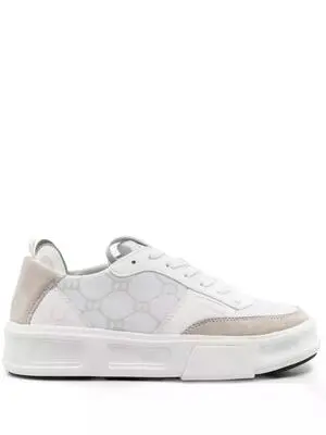 TWINSET Panelled Monogram Flatform Sneakers - White
