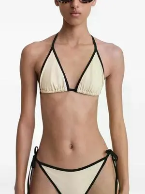 TOTEME Stripe Tie Bikini Top
