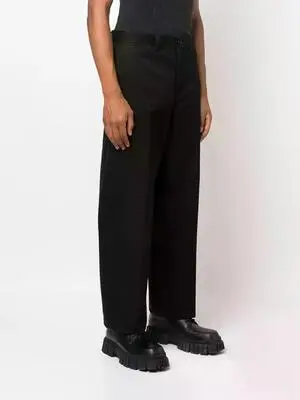 Burberry Mid-rise Cotton Wide-leg Trousers