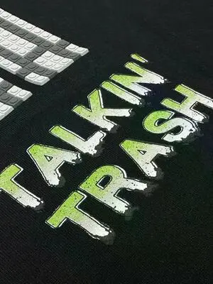 MOSTLY HEARD RARELY SEEN 8-BIT Talkin' Trash 8-bit Appliqué Cotton T-shirt
