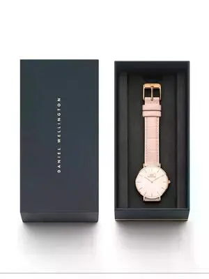 DANIEL WELLINGTON Petite Rouge 32mm Rose Gold Watch - Pink