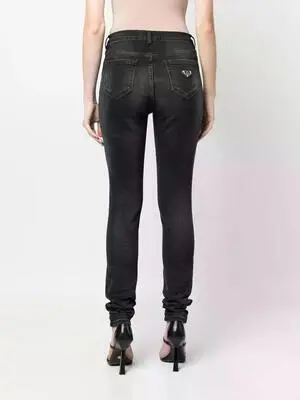 Philipp Plein High-waist Skinny Jeans - Black