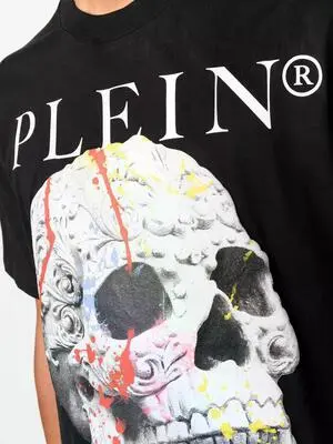 Philipp Plein Skull-print Cotton T-shirt - Black