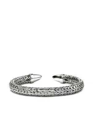 John Hardy Sterling Diamond Spear Flex Cuff Bracelet - Silver