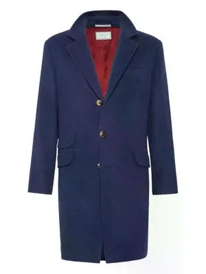 Brunello Cucinelli Cashmere Coat - Blue