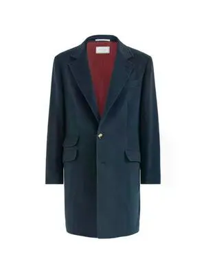 Brunello Cucinelli Cashmere Coat - Blue