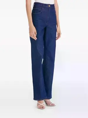 Oscar De La Renta High-rise Straight-leg Jeans