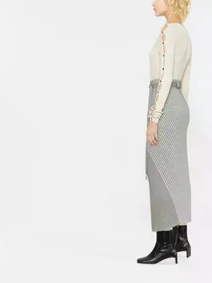 Proenza Schouler Ribbed Button-embellished Jumper - Neutrals