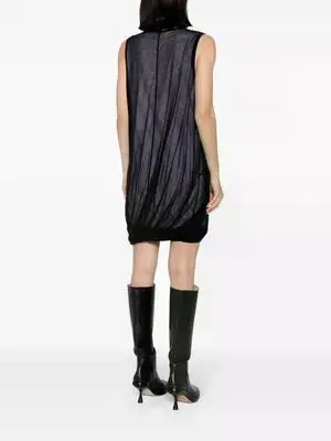Helmut Lang Bubble Sheer Overlay Dress
