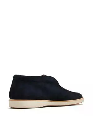 Magnanni Suede Slip-on Boots - Blue