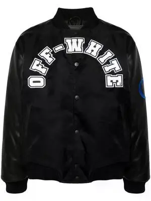 Off-White Varsity Baseball Jacket - Black