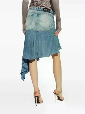 Balmain Asymmetric Midi Skirt