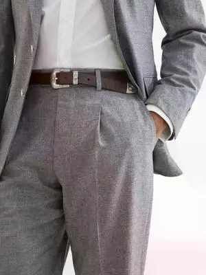 Brunello Cucinelli Flannel Tailored Trousers