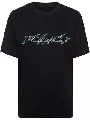 Philipp Plein Jersey T-shirt With Logo Embellishment
