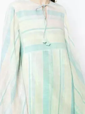 BAMBAH Striped Maxi Shirt Dress