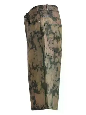 BREATH Tie-dye Cotton Shorts - Brown