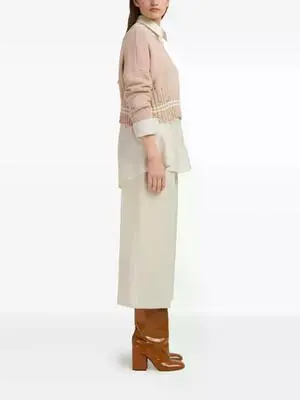 Marni Cropped Sweater With Distressed Detailing