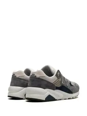 NEW BALANCE 580 Castlerock Lace-up Suede Sneakers - Grey