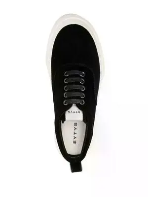 Eytys Suede Platform Sneakers - Black