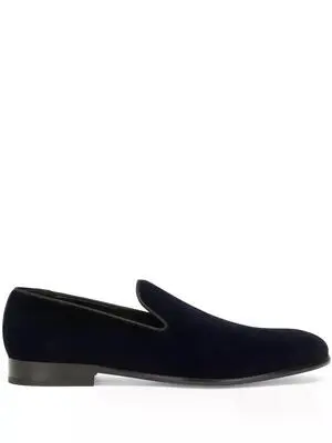 Dolce & Gabbana Velvet Open-back Slippers