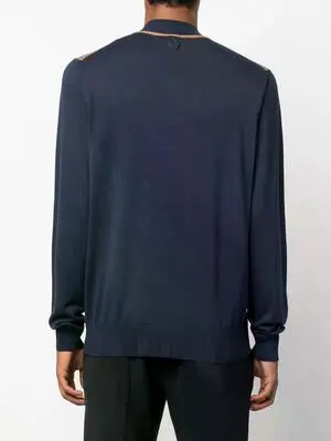BILLIONAIRE Zip Collar Silk-cotton Jumper