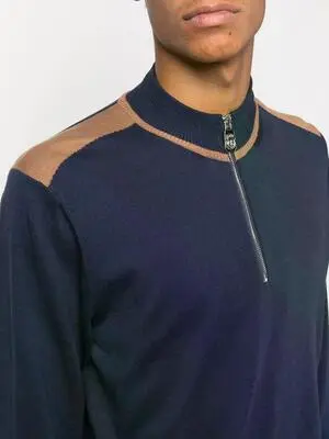BILLIONAIRE Zip Collar Silk-cotton Jumper