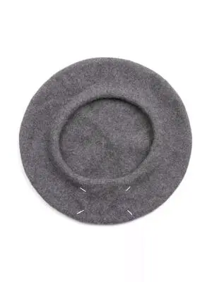 MAISON MARGIELA Virgin Wool Beret - Grey
