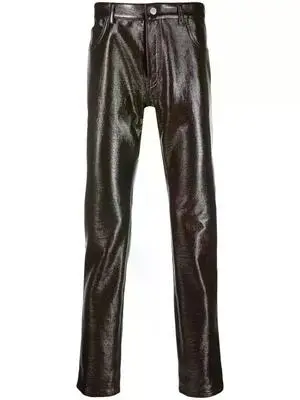COURREGES High-shine Tapered Trousers