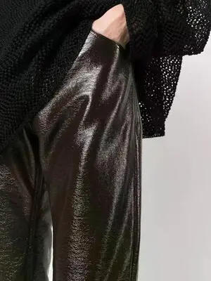 COURREGES High-shine Tapered Trousers