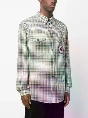 Kenzo Checked Logo-patch Shirt