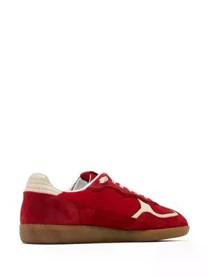 ALOHAS Suede And Nylon Low-top Trainers - Red