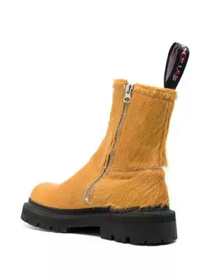 Camper Calf-hair Ankle Boots