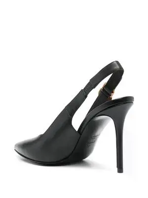 Balmain 100mm Leather Slingback Pumps