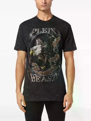 Philipp Plein Rhinestone-embellished Cotton T-shirt