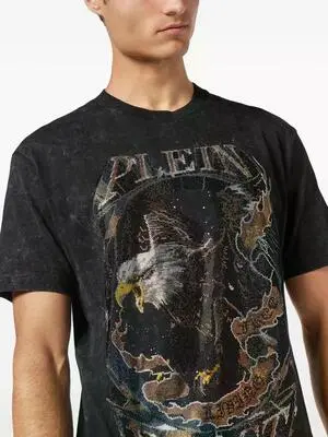 Philipp Plein Rhinestone-embellished Cotton T-shirt