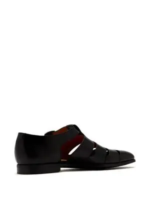 Magnanni Leather Buckle-fastening Sandals - Black