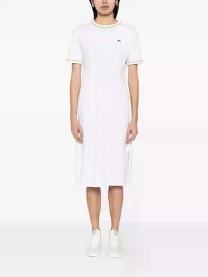 Lacoste Trimmed Jersey Dress
