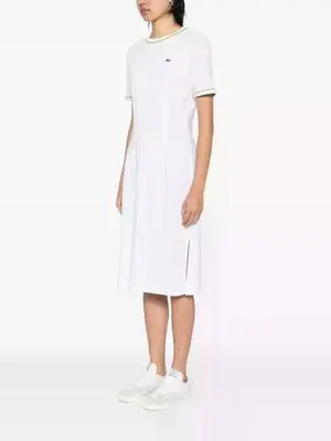 Lacoste Trimmed Jersey Dress