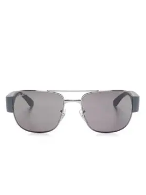 Ray-ban Square Frame Sunglasses With Double Bridge - Grey