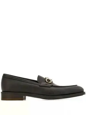 FERRAGAMO Gancini Plaque Loafers