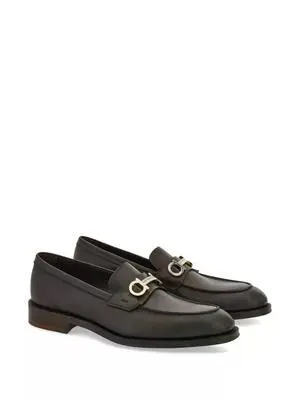 FERRAGAMO Gancini Plaque Loafers