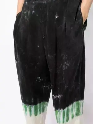 TOGA VIRILIS Tie-dye Print Straight-leg Trousers