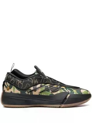 Adidas X Bape Camouflage Print Lace-up Sneakers - Black